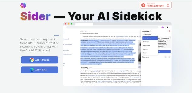 ChatGPT Sidebar - Best AI Tool Core Feature and Review on To - Toolaiz
